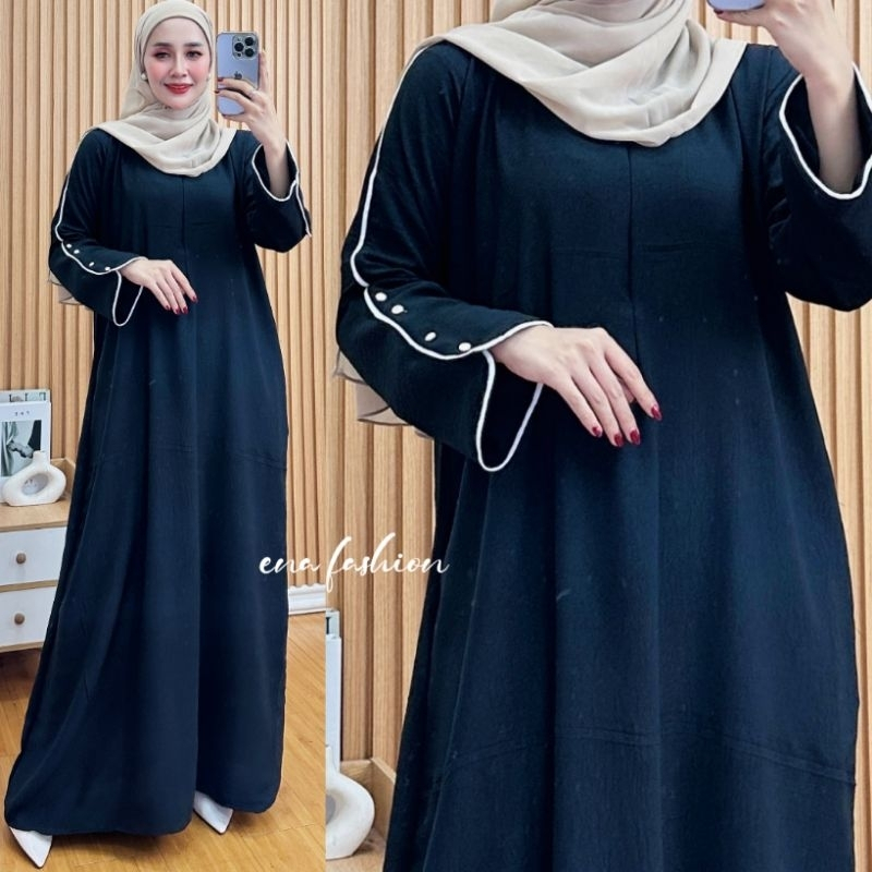 Jual MECCA DAILY ABAYA DRESS GAMIS UMROH HAJI BATWING OVERSIZE KRINGKEL INARA | Shopee Indonesia