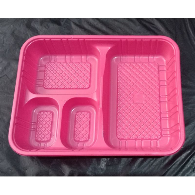 Jual Bento sekat 4 warna pink RTR | Shopee Indonesia