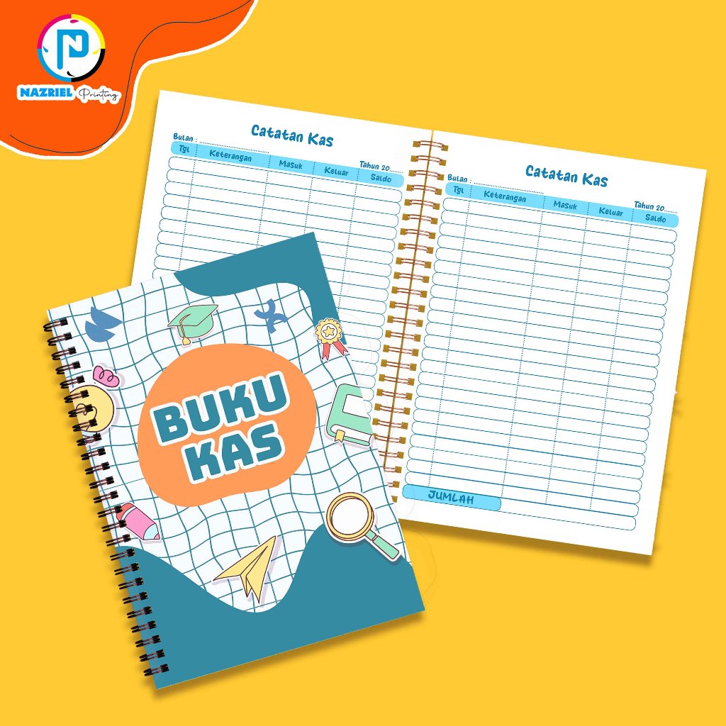Jual (KHUSUS CUSTOM) Buku Kas Catatan Keuangan Buku Rekap Buku lain ...
