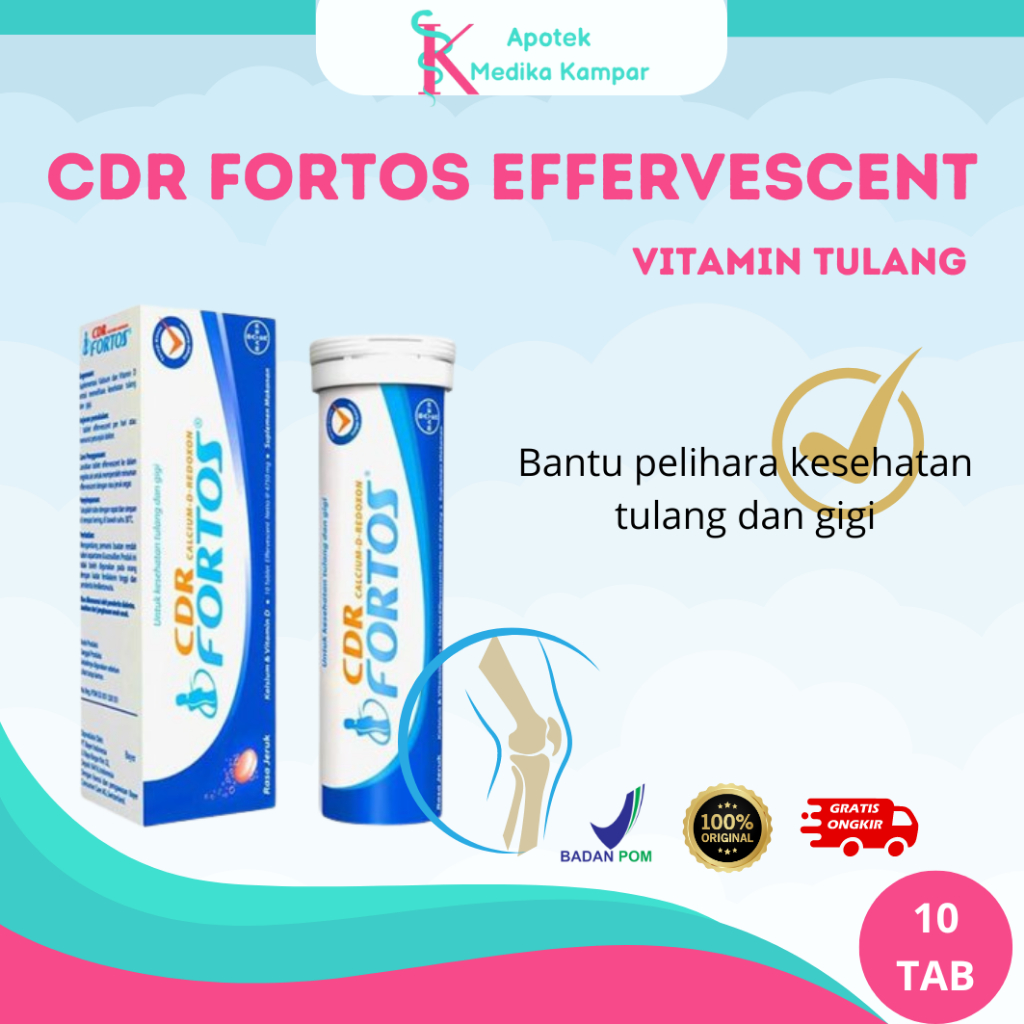 Jual CDR Fortos Effervescent Isi 10 Tablet Obat Original | Shopee Indonesia