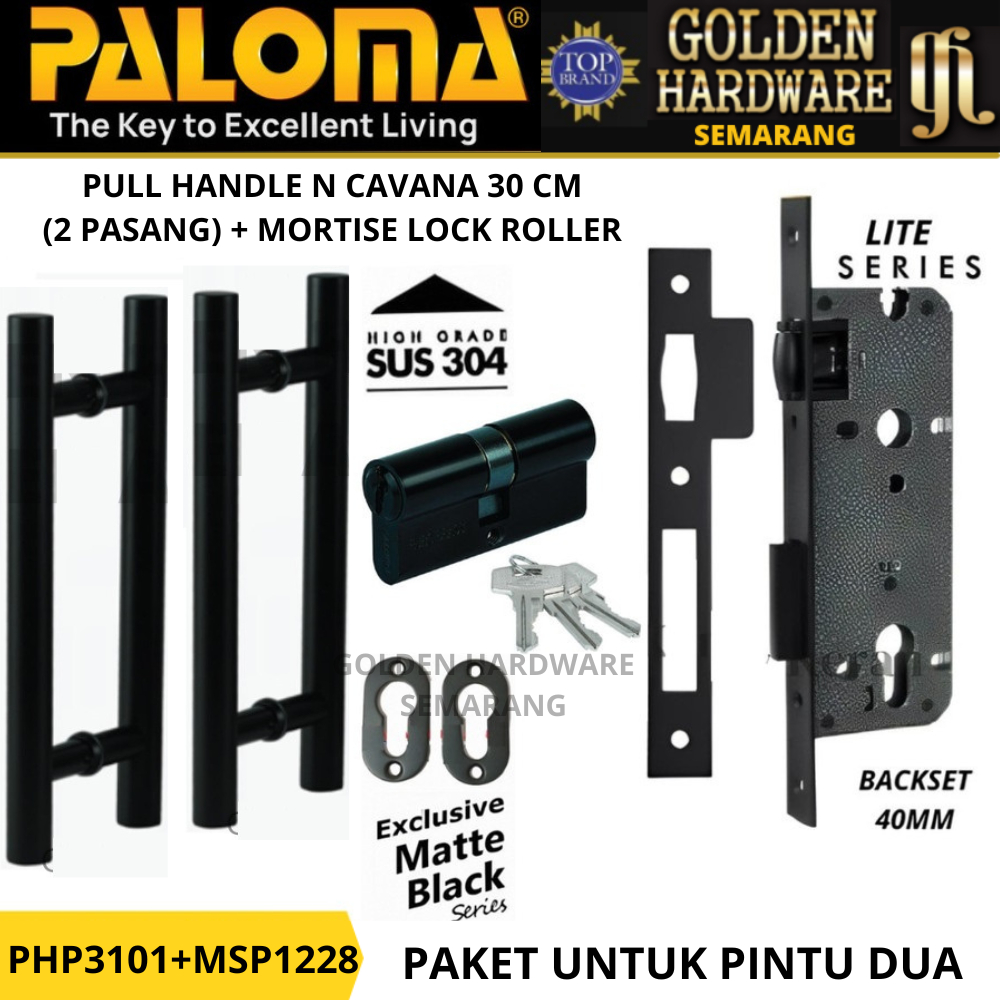 Jual Tarikan Pintu Pull Handle Paloma Set Kunci PHP 3101 (2 PSG) MSP ...