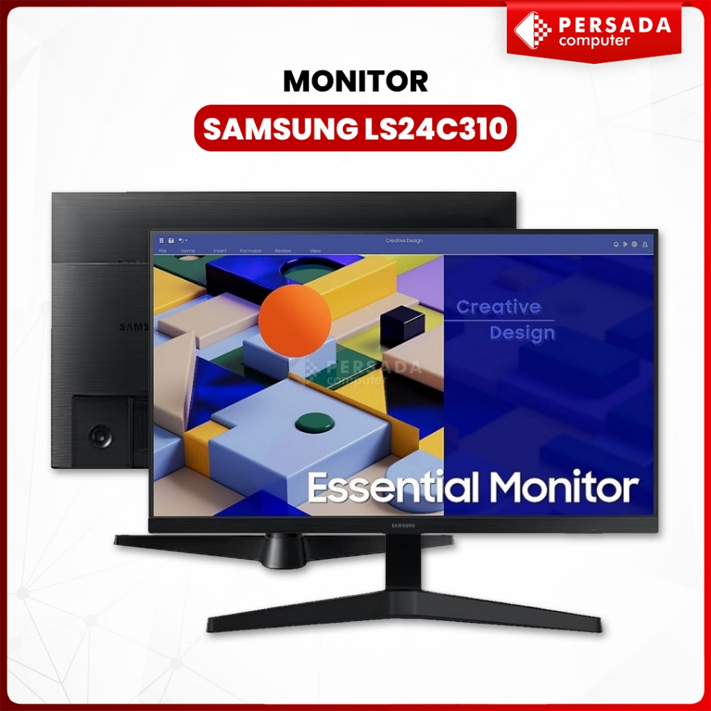 Jual Monitor Samsung LS24C310/ LS24C330 Pengganti S24R350 24" IPS 75hz ...