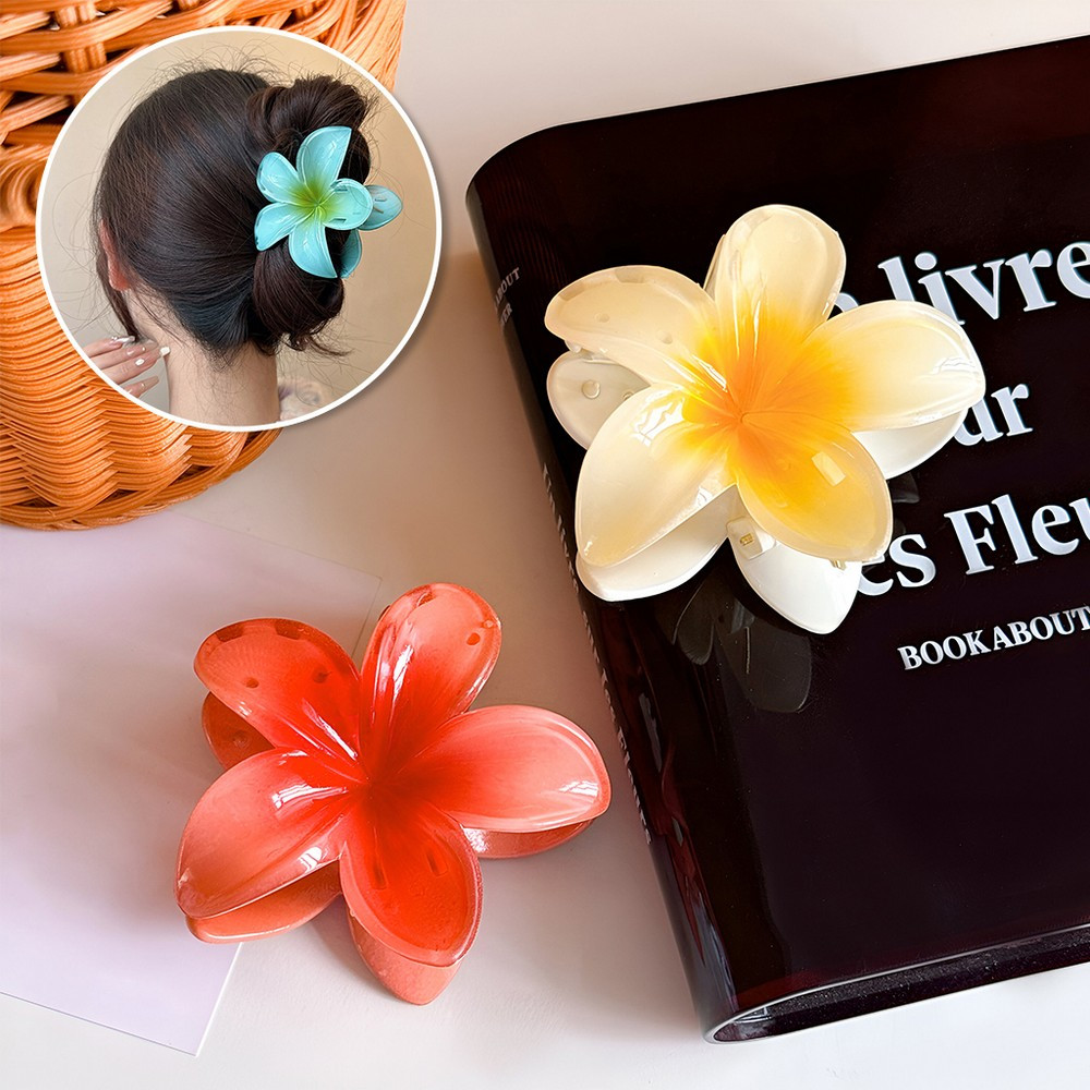 Jual Jepit Rambut Bunga Kamboja Wanita Hair Clip / Jepitan Rambut ...