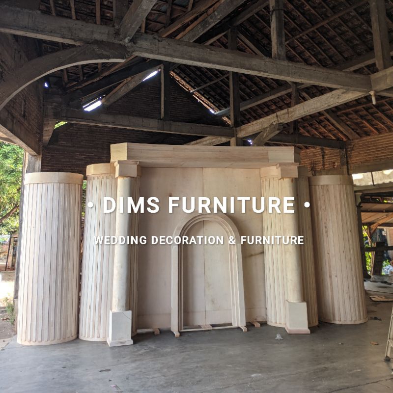 Jual backdrop dekorasi wedding / backdrop pernikahan triplek ...