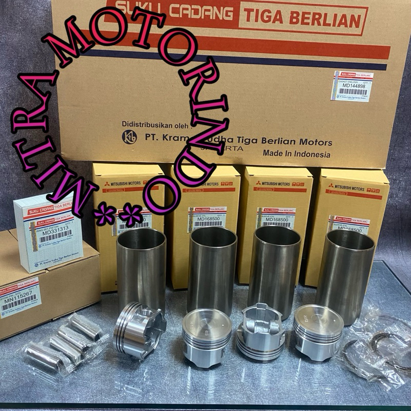 Jual Paket Overhoul/Liner Kit+Paking Set+Piston Assy+Ring Piston 4Macam ...
