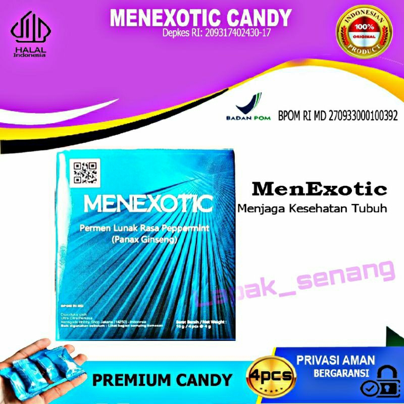 Jual MenExotic - candy original 100% isi 4pcs | Shopee Indonesia