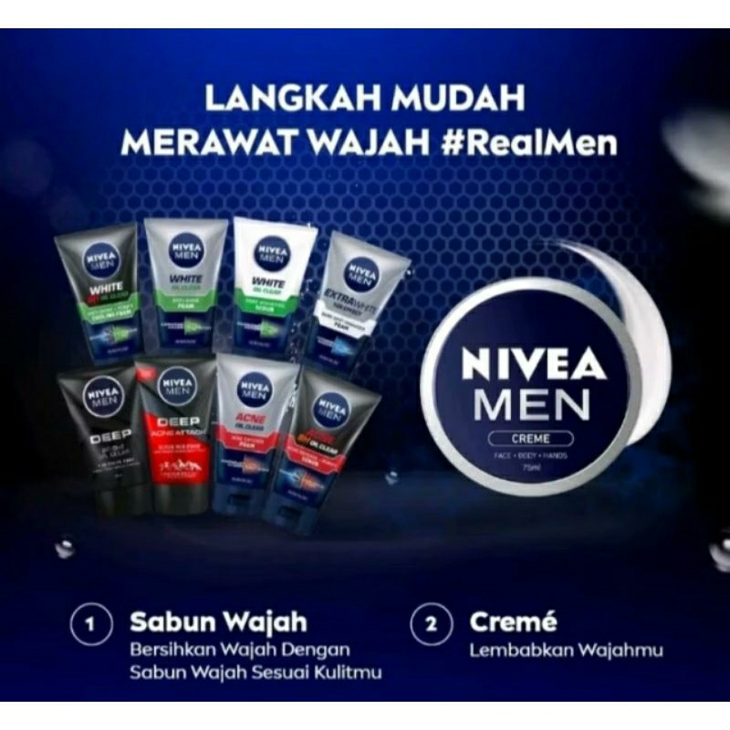 Jual Nivea Men Extra Bright 10x Effect Dark Spot Minimizer Foam 100 ml / 100ml | Shopee Indonesia