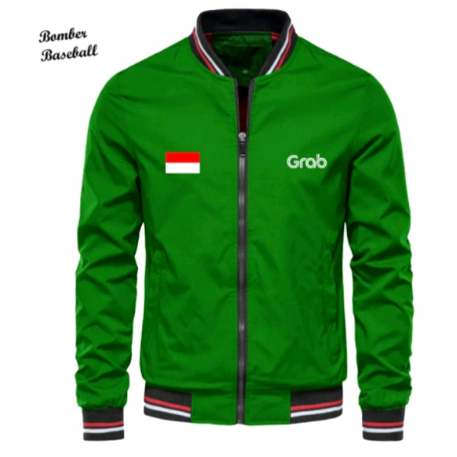 Jual Jaket Grabe Premium | Bomber Baseball Grabe Driver | Jaket Pria ...