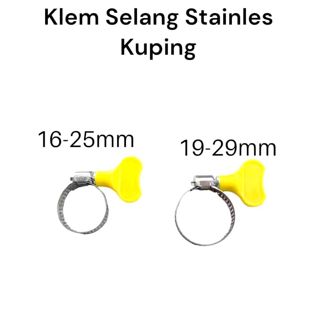 Jual Klem Selang Stainless Kuping Klem Selang Dengan Pegangan Size 1/2 ...
