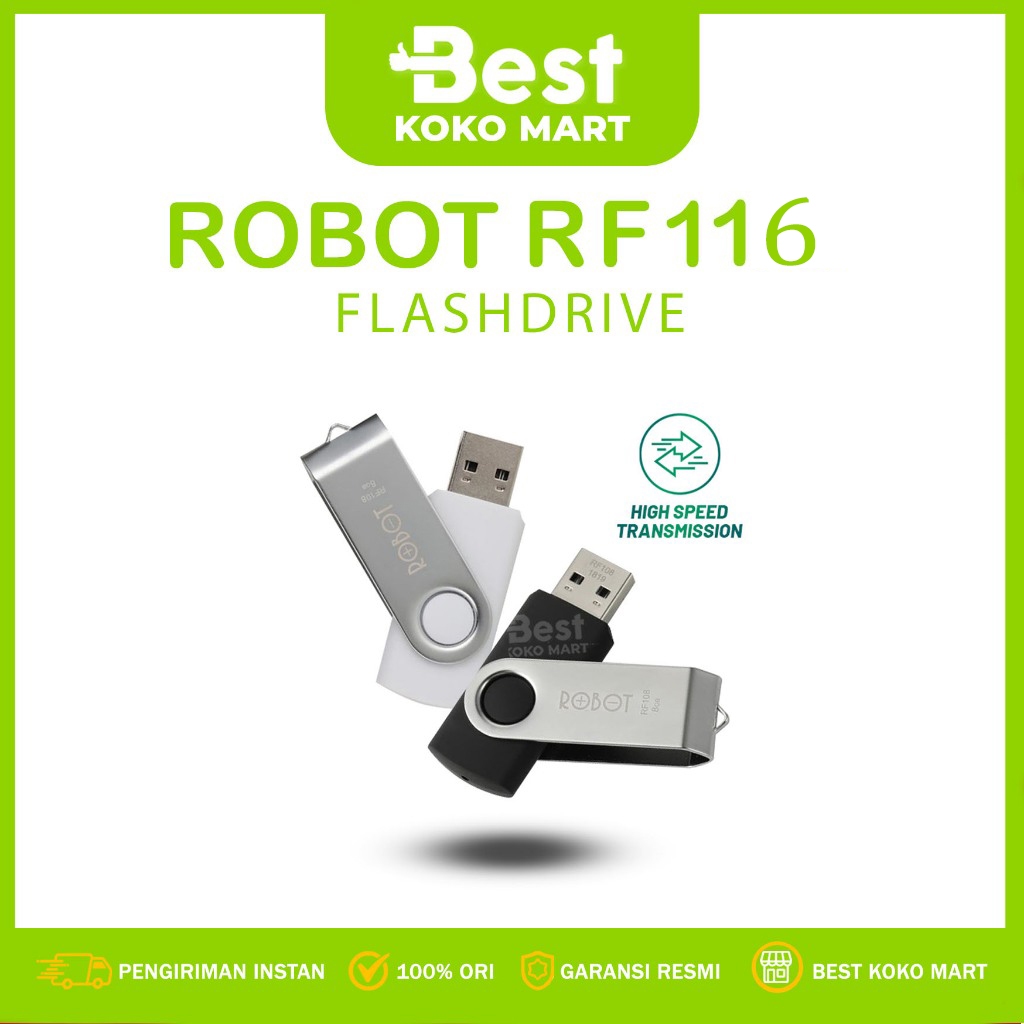 Jual ROBOT RF116 16GB Flashdisk FlashDrive USB Drive Original - Garansi ...