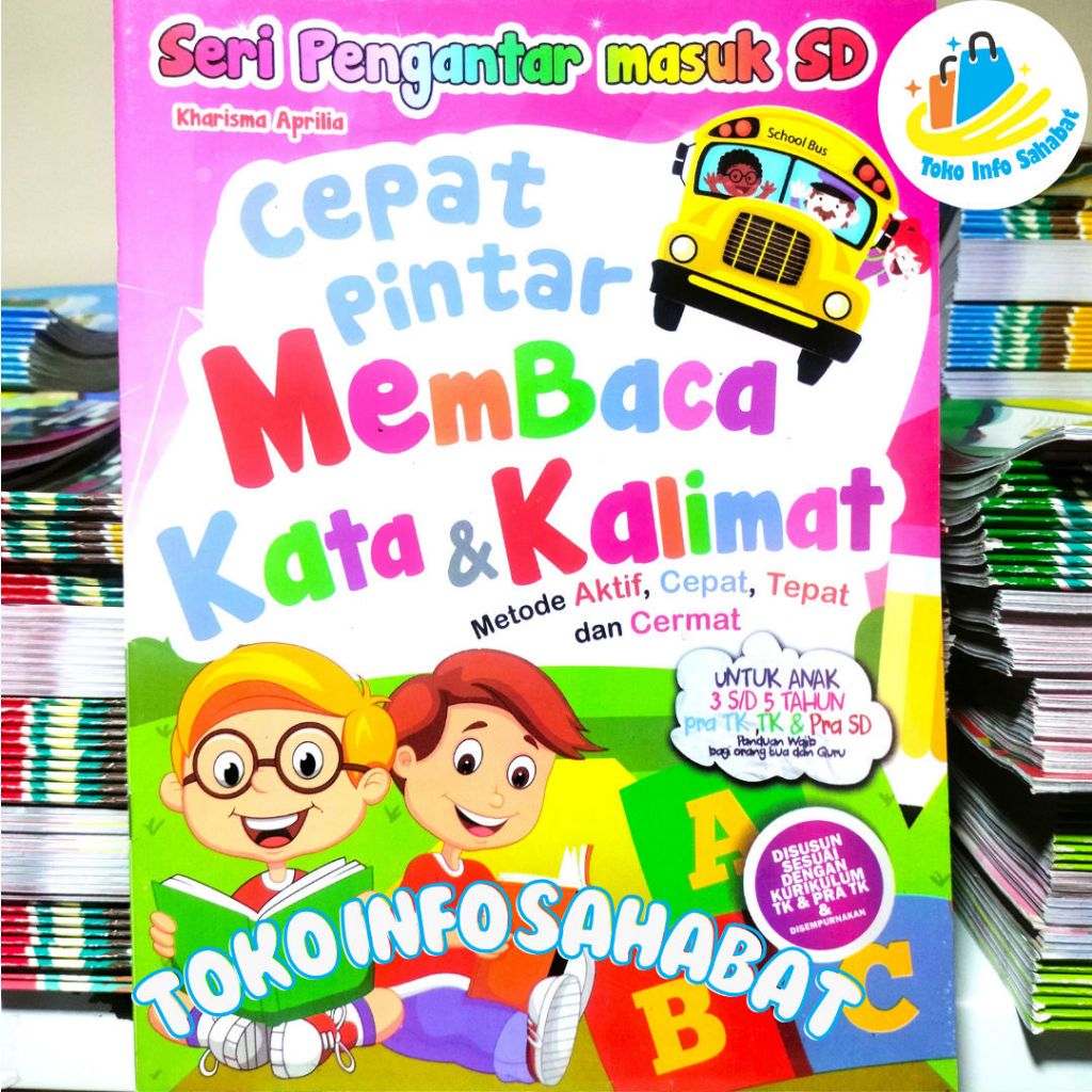 Jual Buku Anak Cepat Pintar Membaca Kata dan Kalimat Untuk Usia 3-5 ...