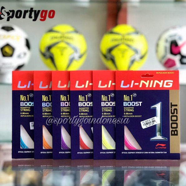 Jual Kejutan Hari Ini Senar Badminton Lining No 1 Boost ORIGINAL LI ...