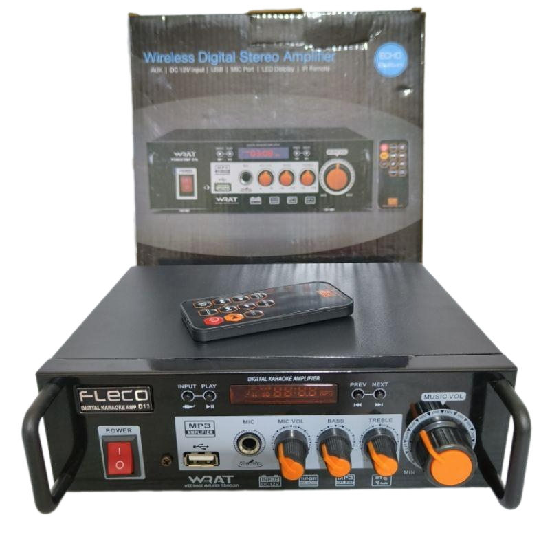 Jual Amplifier Fleco Ampli Kecil Rumah bisa Bluetooth USB Radio dan ...