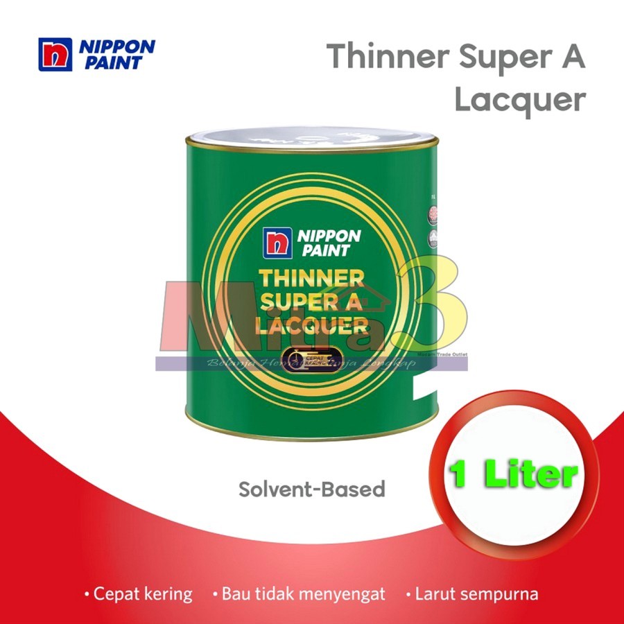 Jual Thinner NIPPON PAINT Nippe Super A 1L / Tiner Tener Minyak Cat 1 Liter | Shopee Indonesia