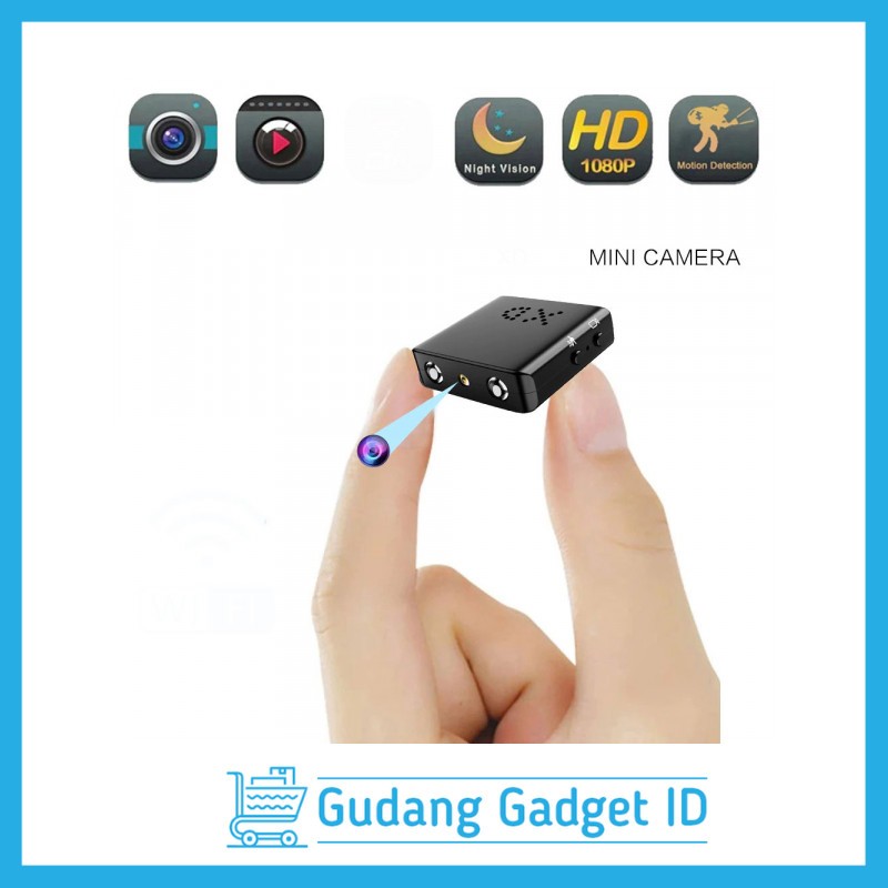 Jual Mini Kamera CCTV Pemantau Mini Spy Camera HD 1080P - X15 - Black ...