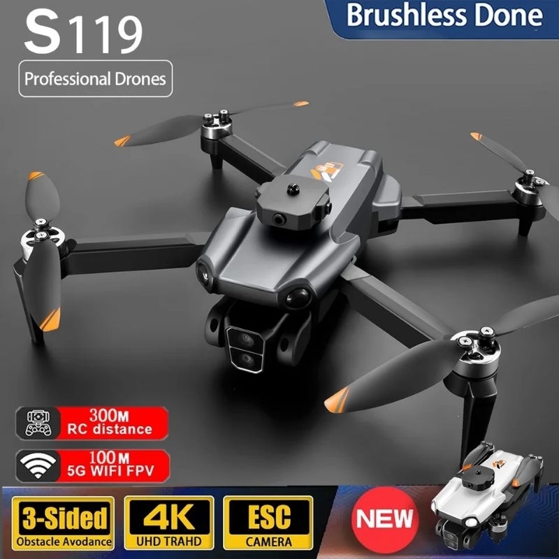 Jual Drone S119 Brushless Motor Dual Kamera Wifi FPV ESC | Shopee Indonesia