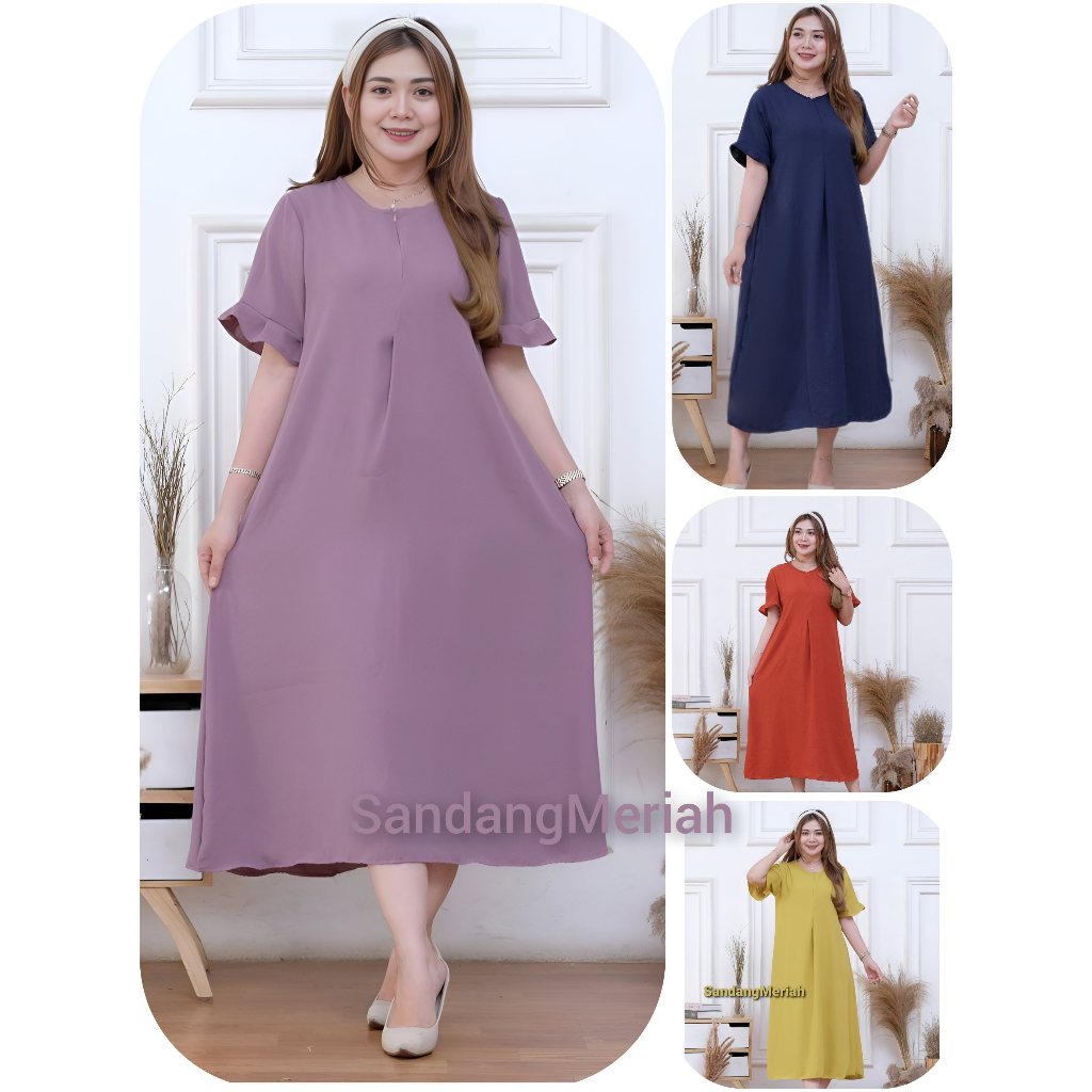 Jual Daster Crinkle Long Clasic Busui Kekinian | Shopee Indonesia