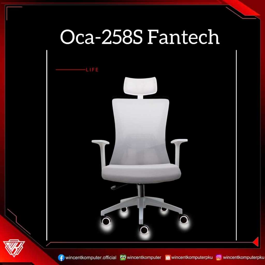 Jual Fantech Ergonomic Office Chair With Adjustable Armrest Fantech ...