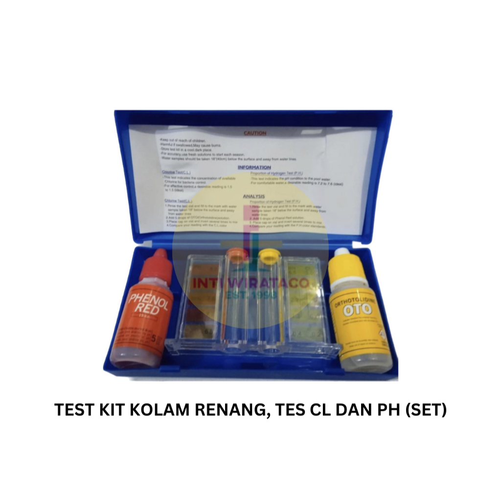 Jual Test Kit Kolam Renang, Tes Cl Dan Ph (Set) | Shopee Indonesia