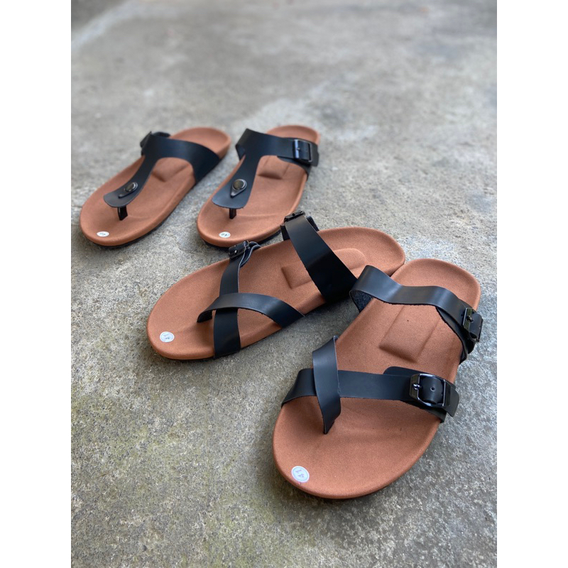 Jual Sandal knip kulit sintetis | Shopee Indonesia