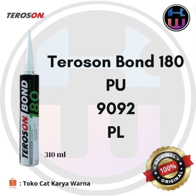 Jual Sealant Teroson Bond 180 | lem kaca l Hitam | 310ml | Shopee Indonesia