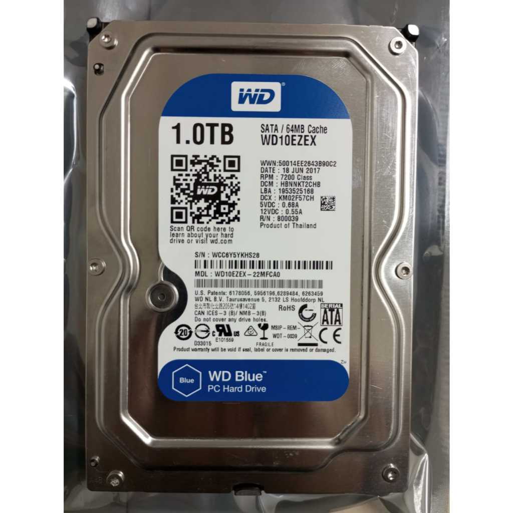 Jual HARDISK 1TB WD BLUE Sata 3,5 ORI New -Speed RPM 7200/5900 | Shopee Indonesia