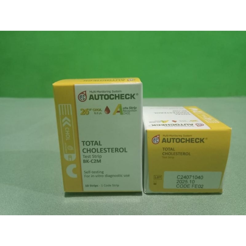 Jual Strip Kolestrol AUTOCHECK CHOLESTROL AUTO CHECK ISI 10 STRIP ...