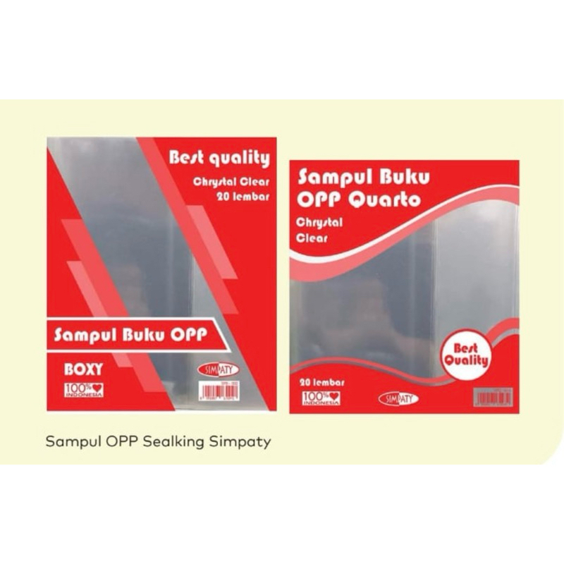 Jual SAMPUL BUKU PLASTIK SIMPATY UKURAN KWARTO BOXY LKS | Shopee Indonesia