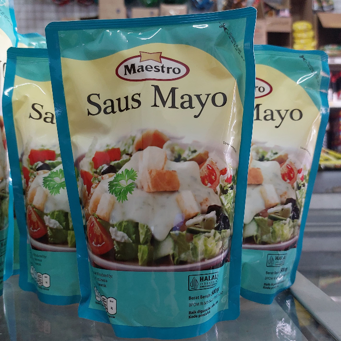 Jual MAESTRO SAUS MAYO 500 GR HALAL MAYONAISSE MAYONNAISE MAYONES ...