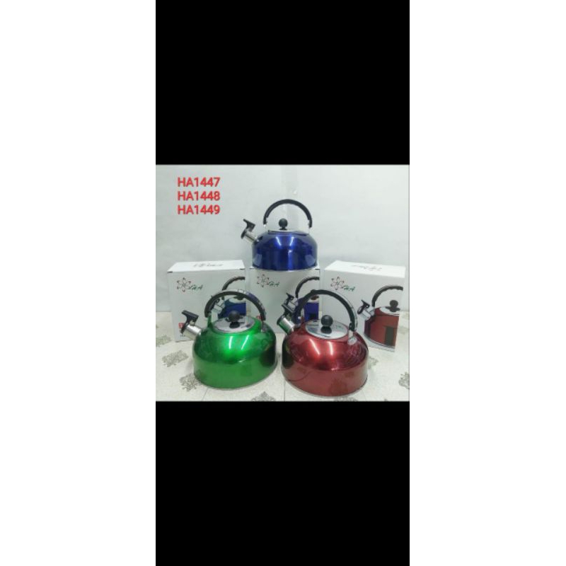 Jual Whistling Kettle / Teko Bunyi Siul 3 Liter Stainless Steel WARNA cuancuan | Shopee Indonesia