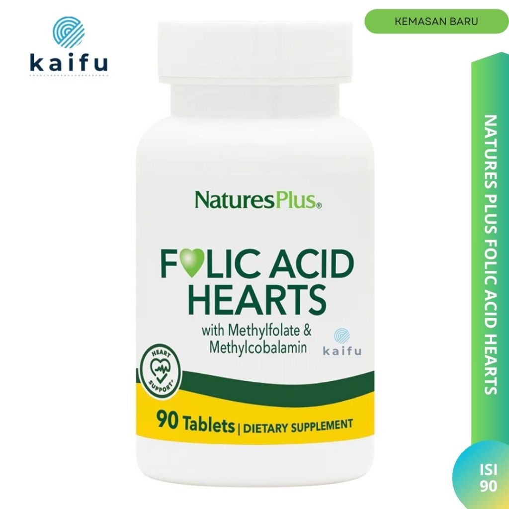 Jual Natures Plus Folic Acid Hearts - 90 Tablets | Shopee Indonesia