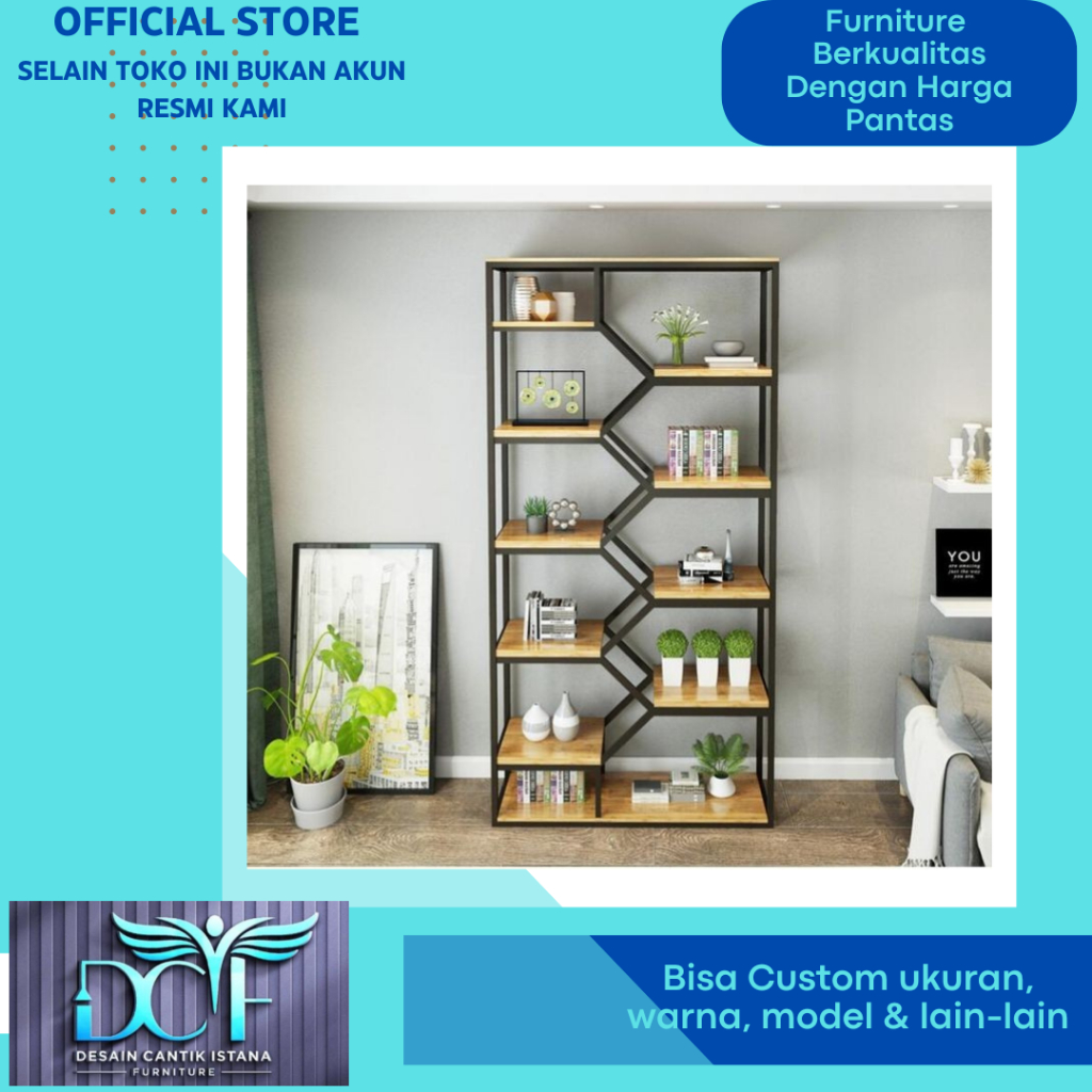 Jual RAK PARTISI SEKAT RUANGAN INDUSTRIAL MODERN MINIMALIS | Shopee ...