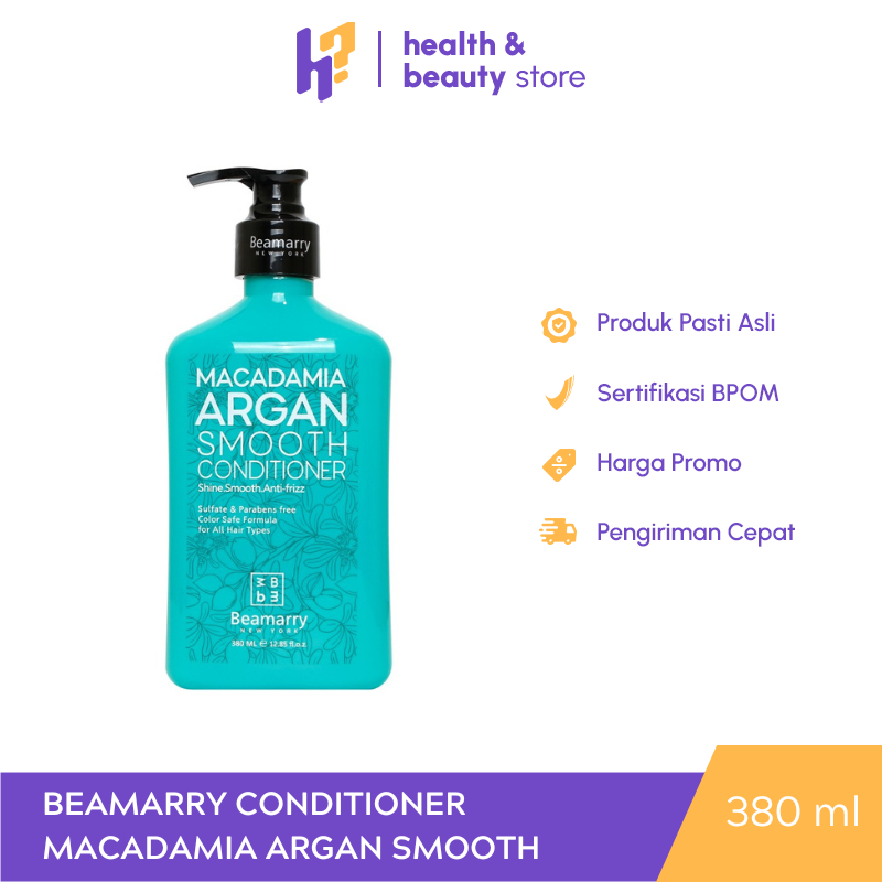 Jual BEAMARRY CONDITIONER MACADAMIA ARGAN SMOOTH 380ML | Shopee Indonesia