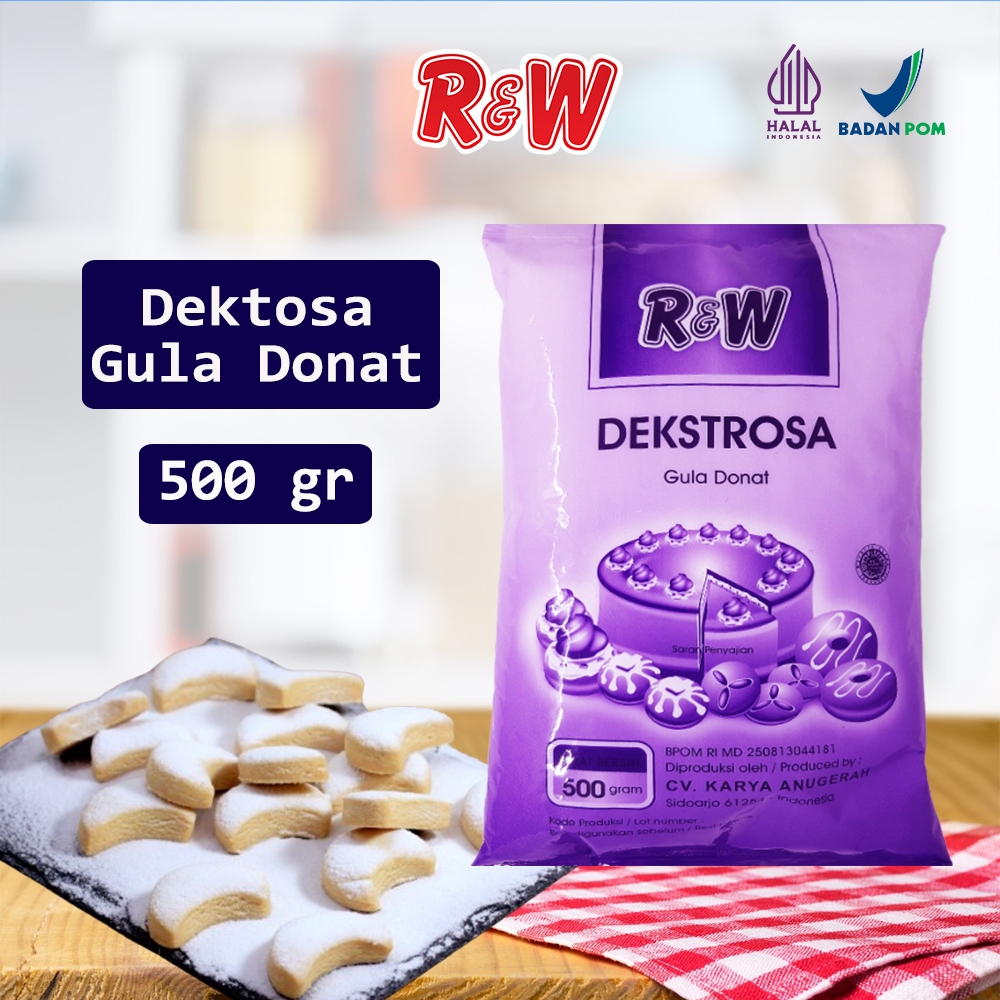 Jual Gula Halus Bubuk Tabur Dusting Donat Dektrosa Rajawali R&W RW 500 ...
