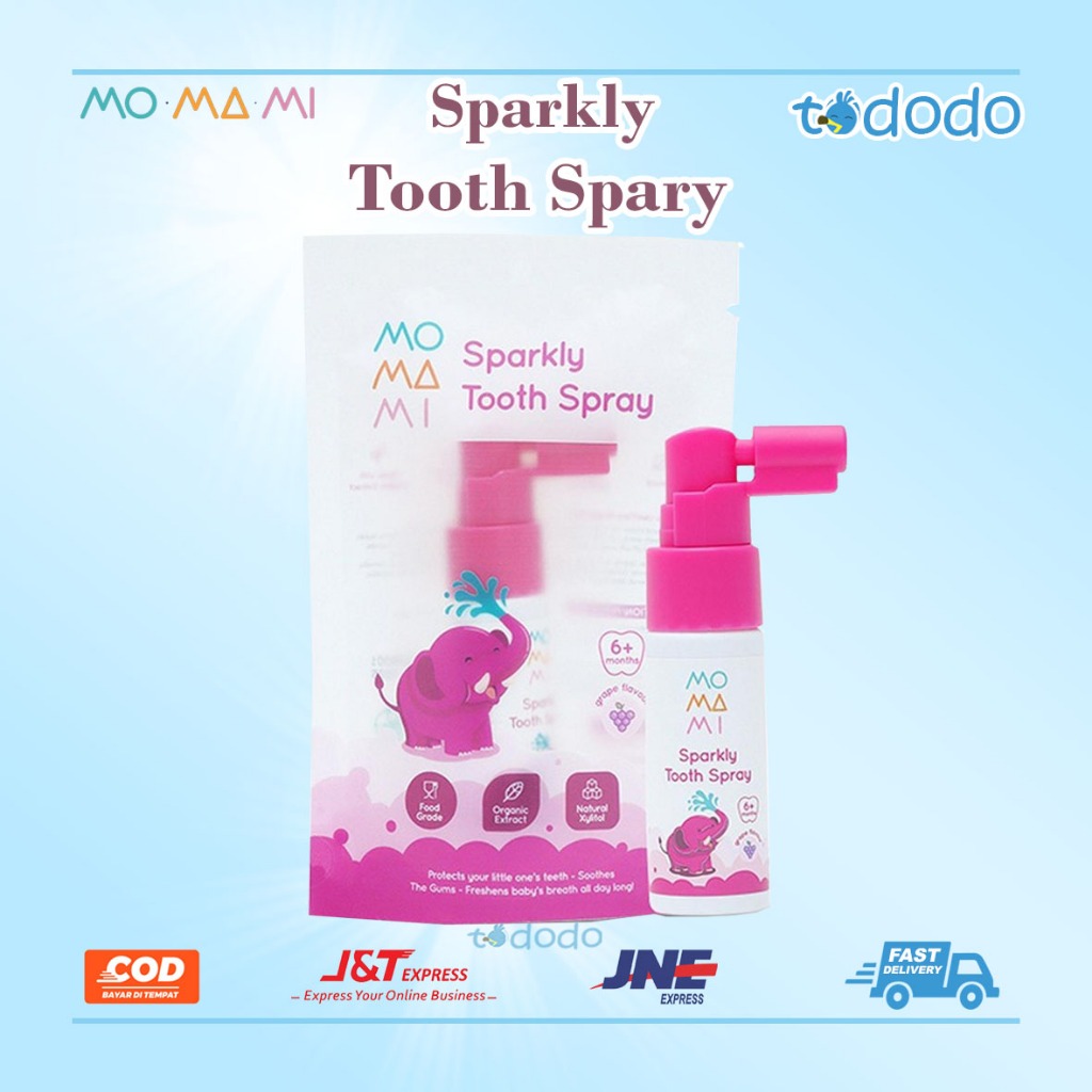 Jual Semprotan Perawatan Gigi Anak Momami Sparkly Tooth Spray Grape ...