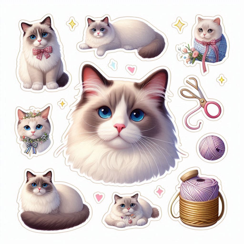 Jual STICKER PACK KUCING LUCU, HIASAN UNTUK BUKU, LAPTOP, DAN SCRAPBOOK ...