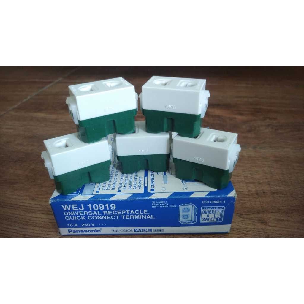 Jual Stop Kontak Tanam Panasonic WEJ 10919 Universal Receptacle Quick ...