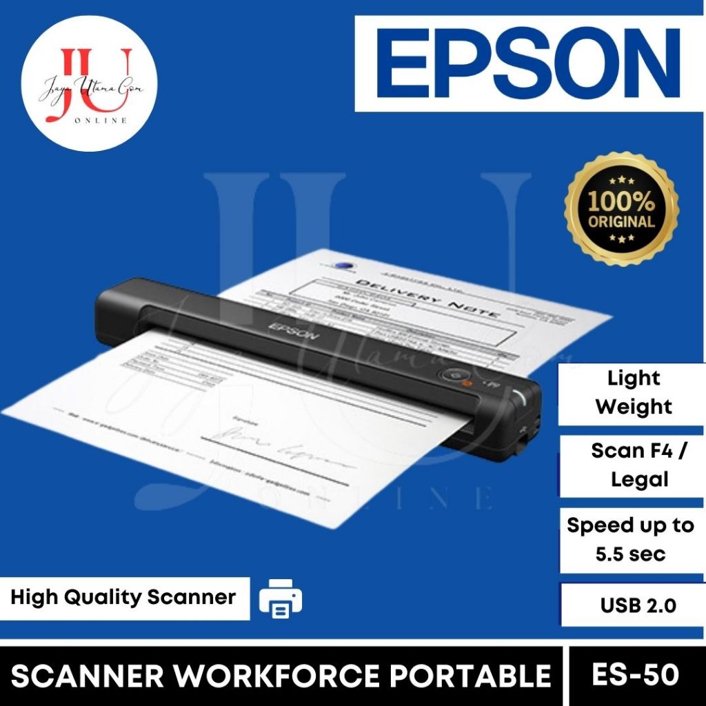 Jual Scanner Epson WorkForce ES-50 Portable Sheetfed - ES50 | Shopee Indonesia