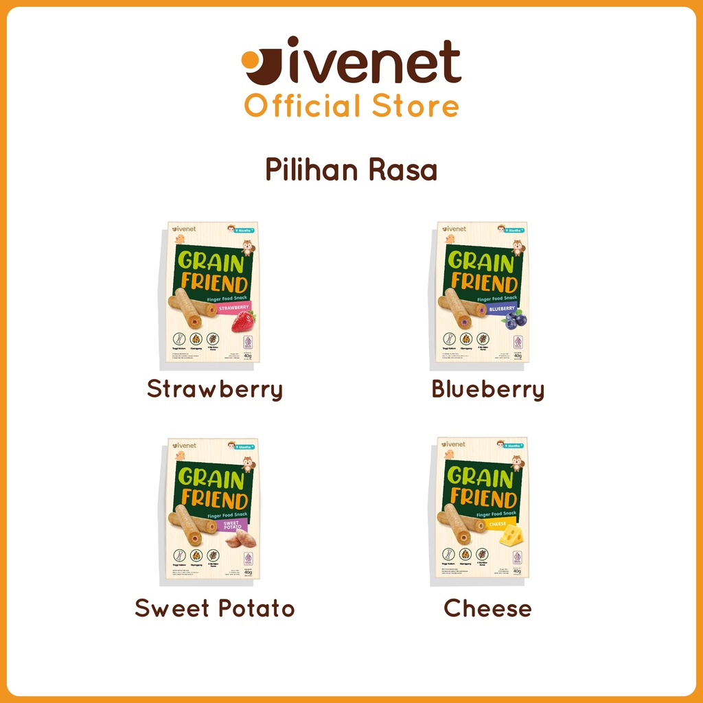Jual Ivenet Grain Friend 9m +/ Snack Jajanan Cemilan Biskuit Bayi dan ...