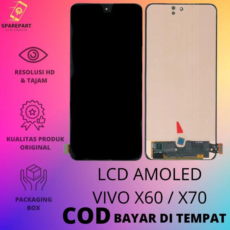 Jual LCD FULLSET VIVO X60 / X70 / X60T / X70T OLED AKTIF FINGERPRINT ORIGINAL TOUCHSCREEN LCD ...