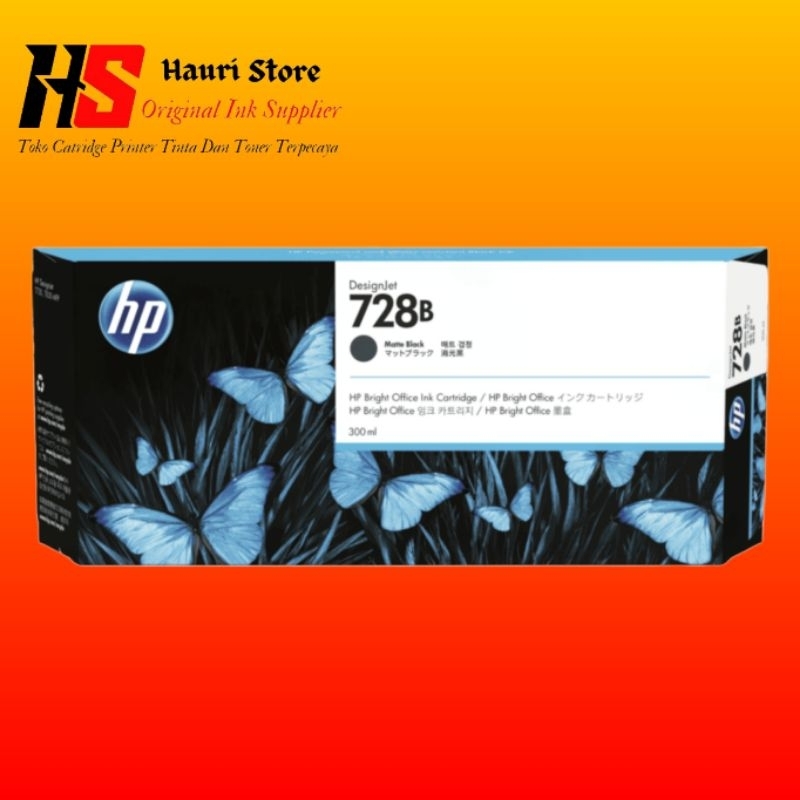 Jual Tinta Catridge Hp 728 Matte Black [ 300ml ] Original | Shopee ...