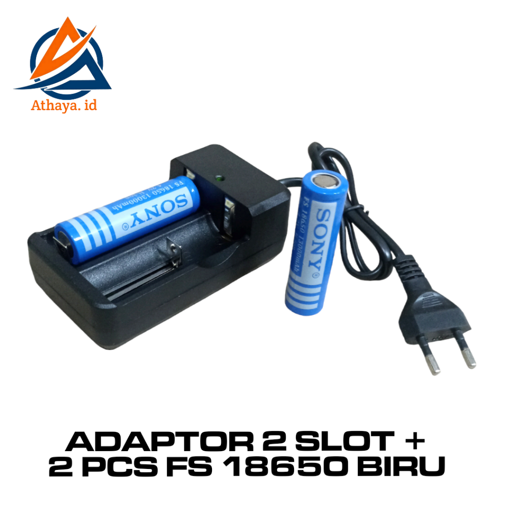 Jual Alat Cas / Casan 2 Slot + 2 Pcs Baterai FS 18650 13000mAh 4,2Volt ...