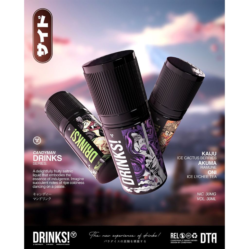 Jual Candyman Drinks Series Salt Nic 30ML Authentic by FVS x DTA ...