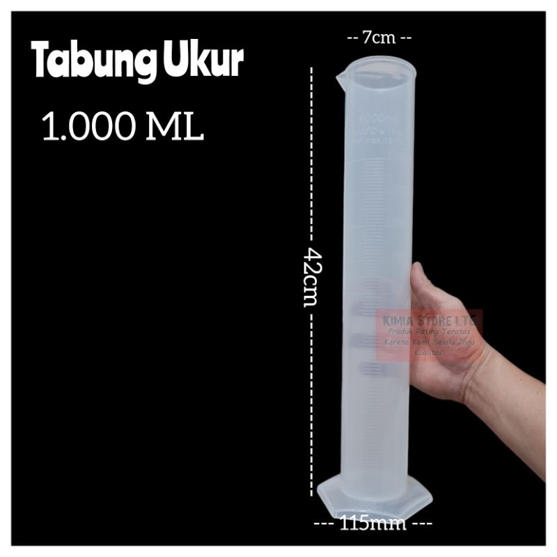 Jual TABUNG UKUR 1LITER ( 1.000ML ) / TABUNG UKUR PLASTIK 1000ML ...