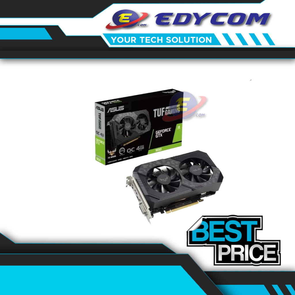 Jual ASUS TUF GeForce GTX 1650 4GB DDR6 OC Dual Fan | Shopee Indonesia