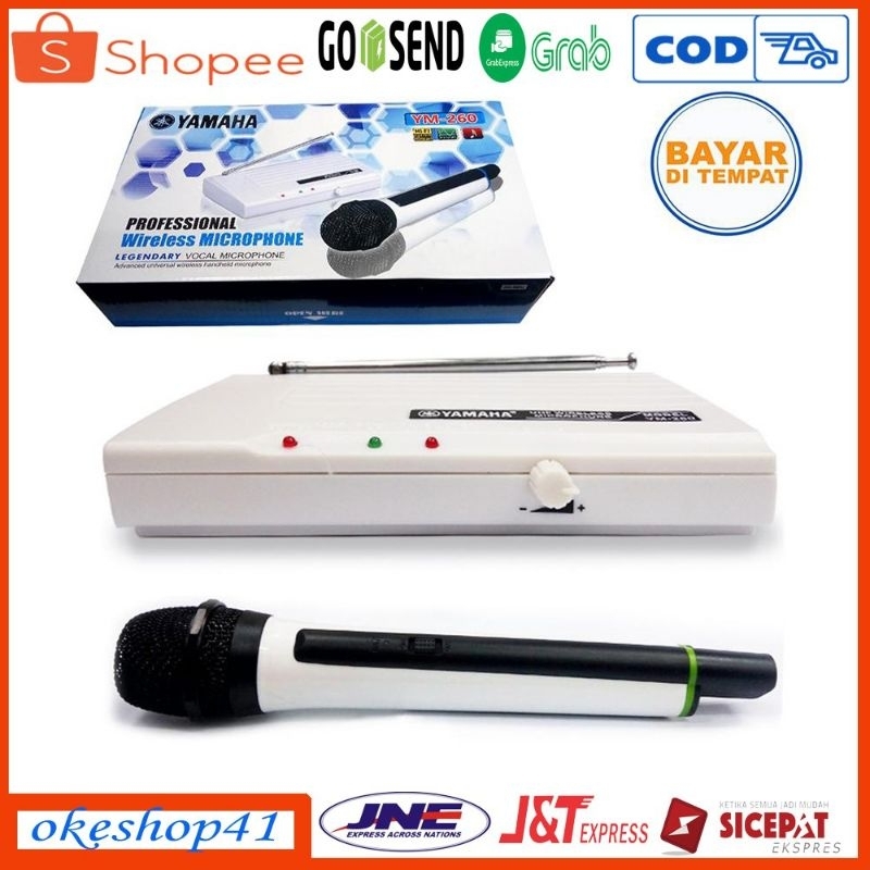 Jual mic wireless YAMAHA Y-260 YM-260 wireless Microphone Suara di ...