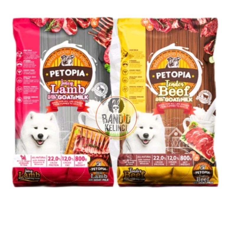 Jual PETOPIA DOG FOOD FRESH PACK 800gr All Life Stage / Makanan kering ...