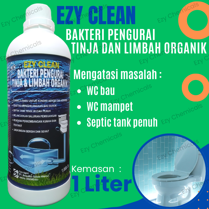 Jual EZY CLEAN BAKTERI PENGURAI TINJA, SEPTIC TANK, WC BAU, MAMPET, TANPA SEDOT SEPTIK TANK ...