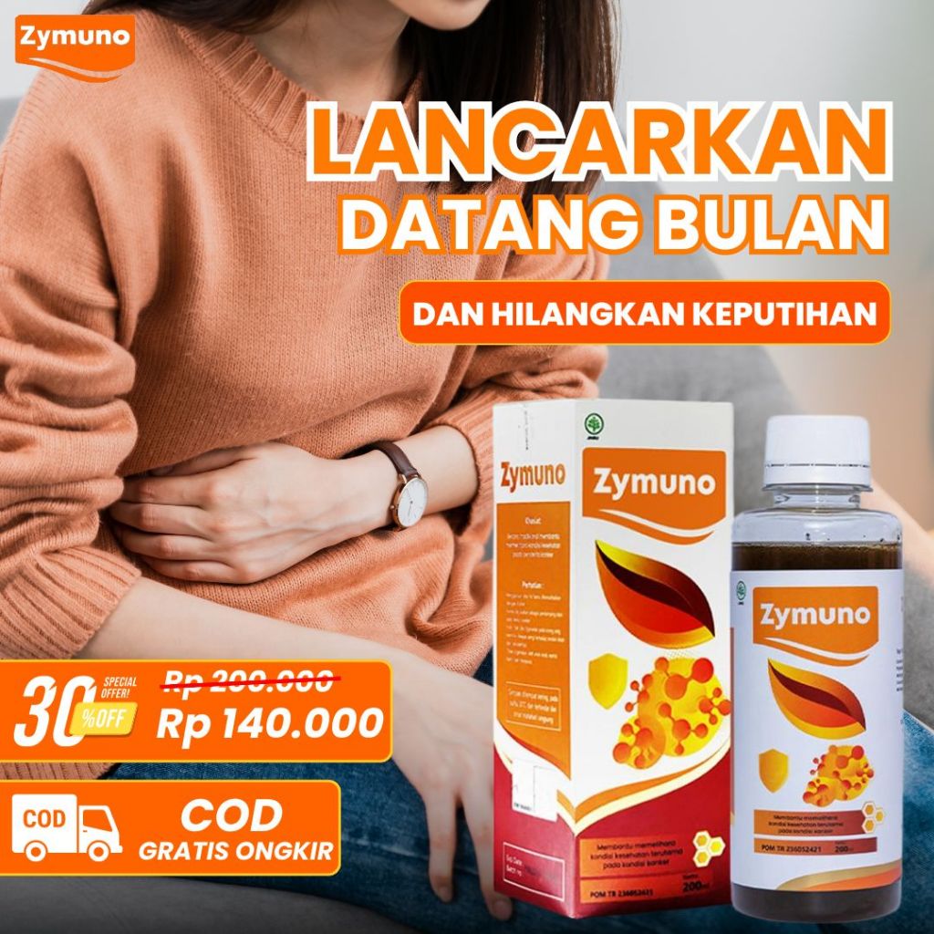 Jual Zymuno Bebas Nyeri Haid dan Promil Lancar Paket 1 Botol isi 200 ml ...
