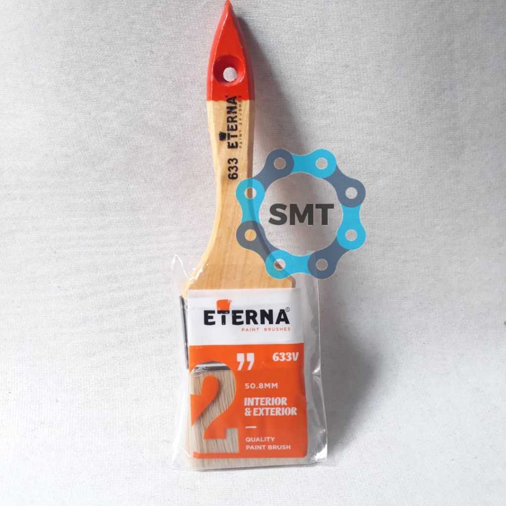 Jual Kuas Cat Tembok Eterna 2 inch 2” Premium Tipe 633 Original Besi ...